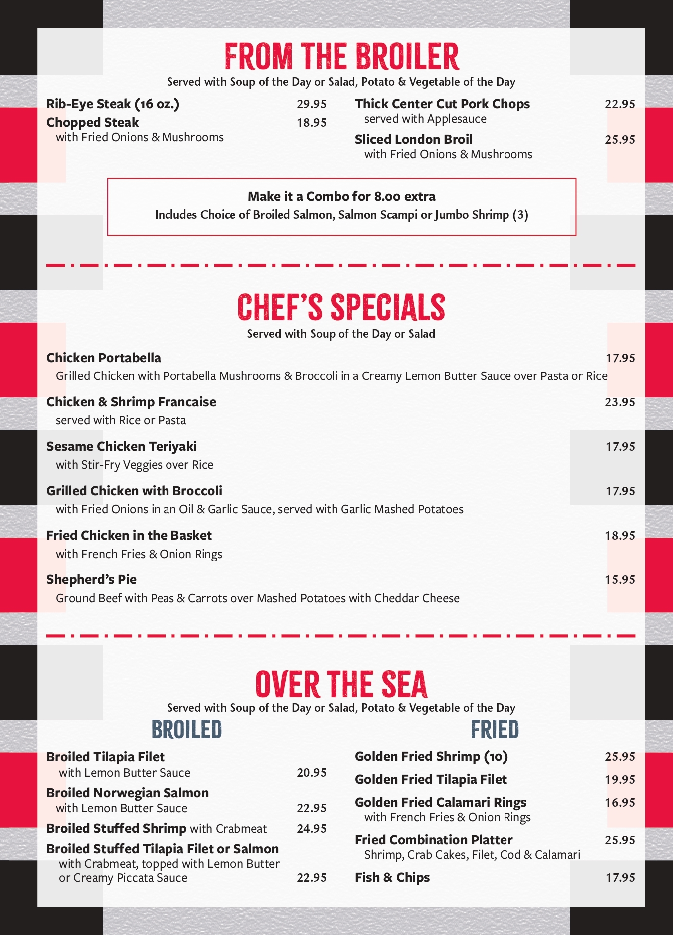 Diner Menu - Classic Diner Foods at Fair Lawn Diner